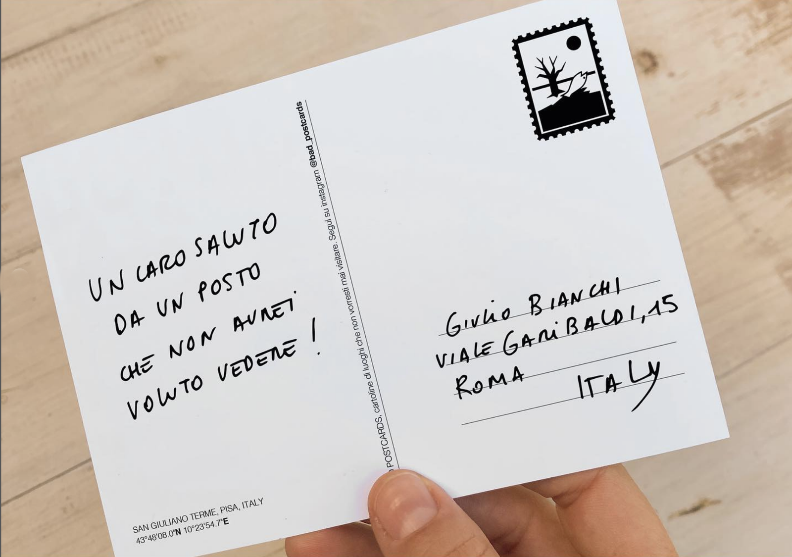 Bad Postcards - Blumagenta